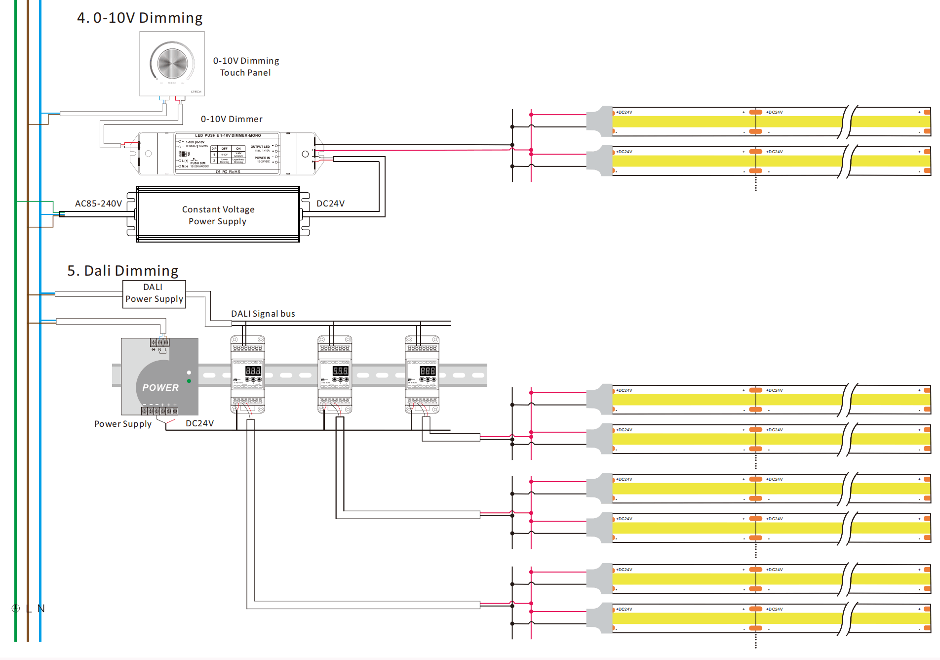 10mm 512chips/M white COB led strip light