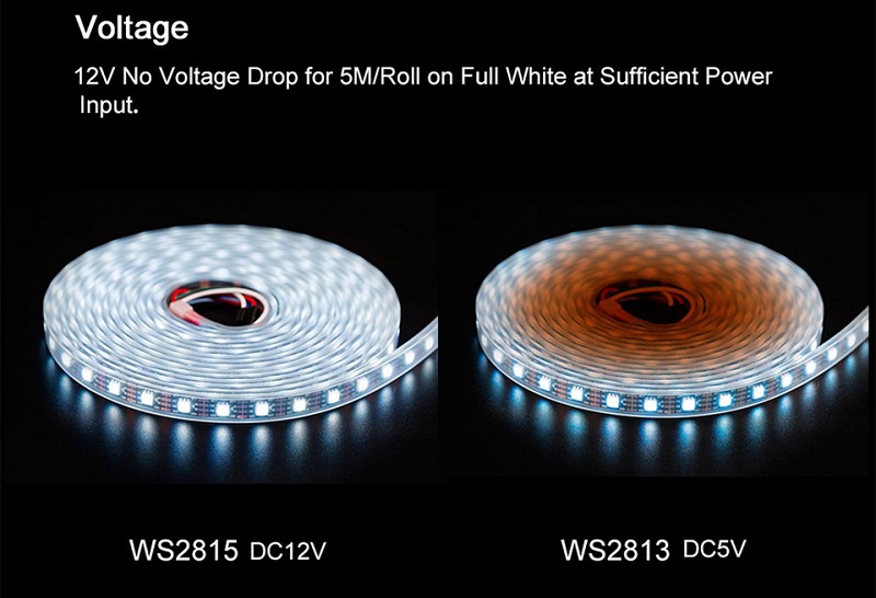 WS2811 VS WS2812 VS WS2813 VS WS2815 digital programmable LED strip