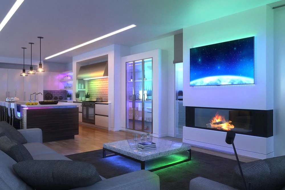 10 formas creativas de instalar tiras de luz LED en el techo --Hanron ...