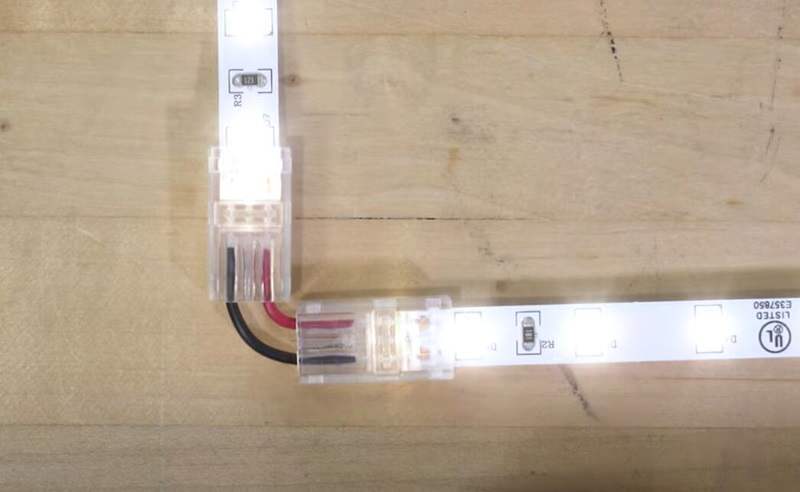 How to install led strip light around a corner? -Hanron Lighting