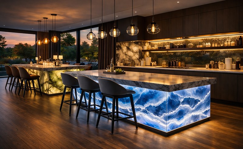 Backlit Marble Using LED Light Sheets: Brightness, Thickness, and ...
