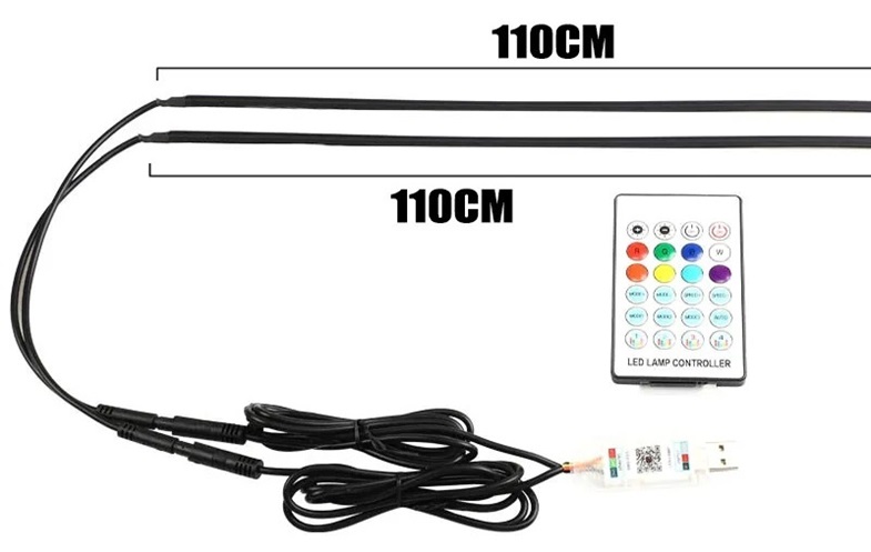 how to use led light strips for car interior?--Hanron Lighting