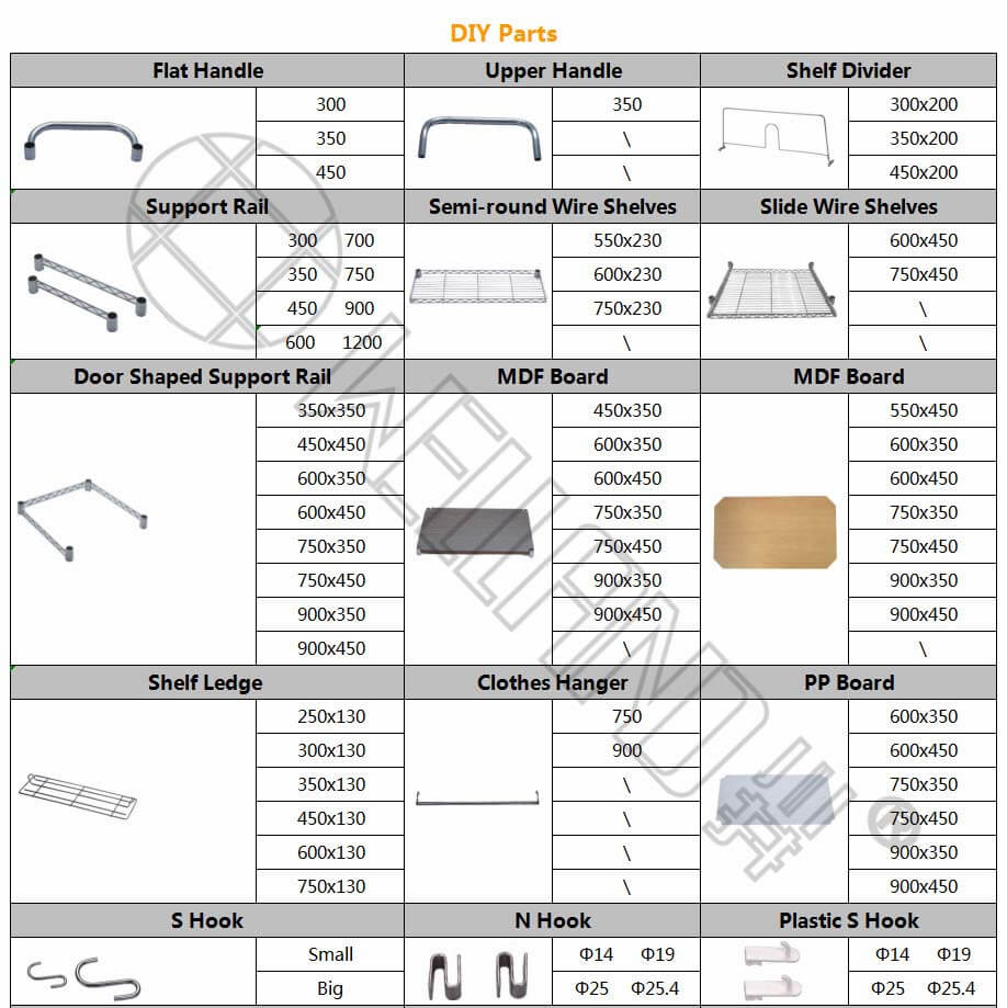 Multi-type Steel Wire Sheving Parts - Zhongshan Changsheng Metal ...