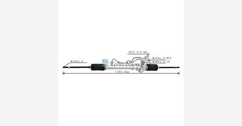 44250-12232 LHD Hydraulic Power Steering Rack For Toyota COROLLA ...