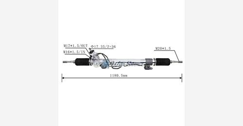 44200-60090 RHD Hydraulic Power Steering Rack For Toyota Land Cruiser ...