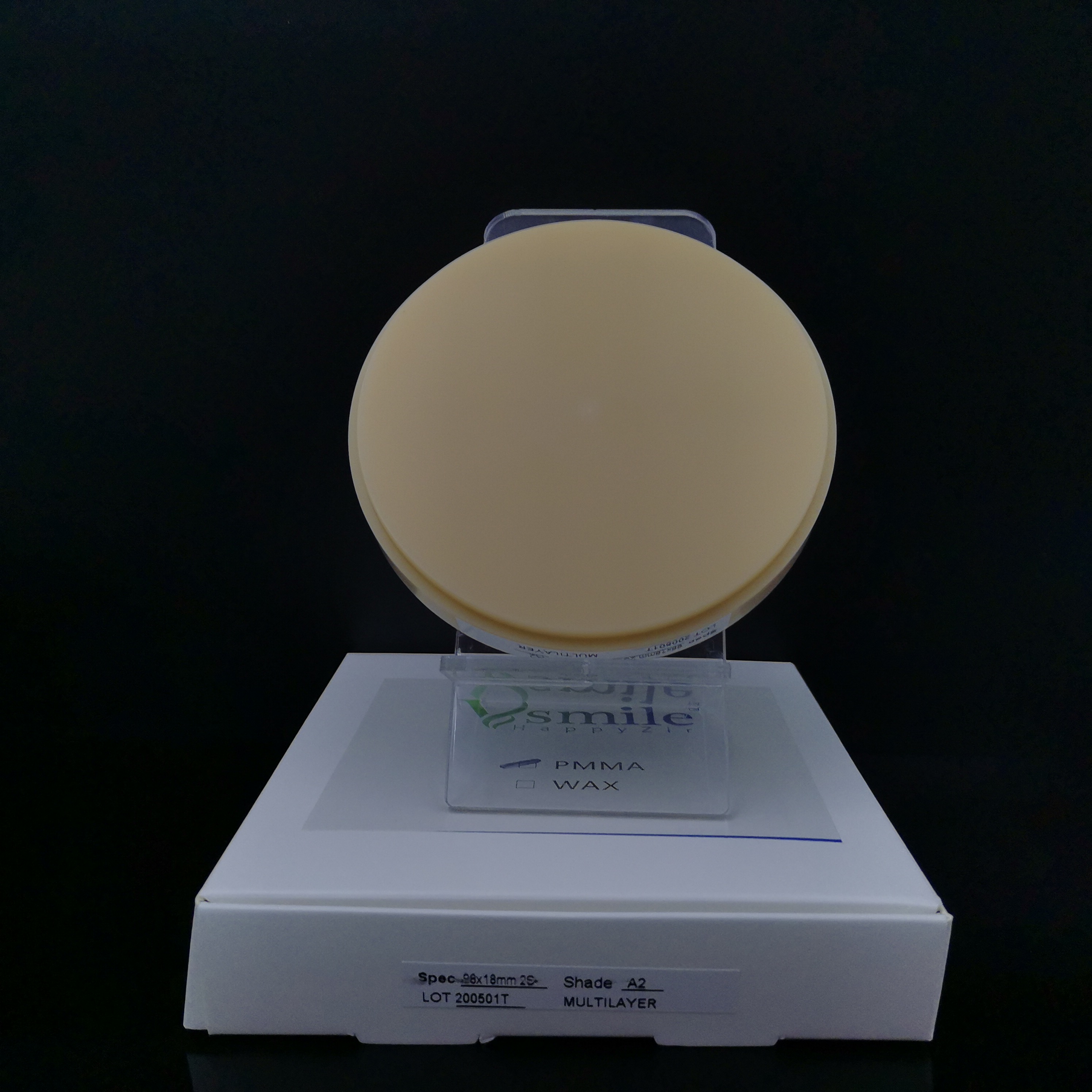 multilayer PMMA disc , Dental PMMA material , Multilayered dental ...