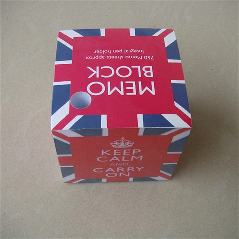 Customize paper block memo cube with pen hole from China Manufacturer ...