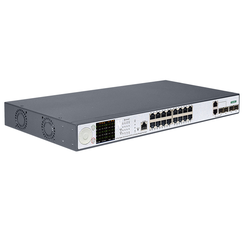 16-Port Gigabit+2G Combo+2G SFP+1Console Managed PoE switch
