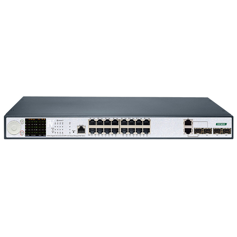 16-Port Gigabit+2G Combo+2G SFP+1Console Managed PoE switch