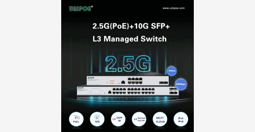 2.5G（PoE)+10G SFP+L3 Managed Switch-Unipoe