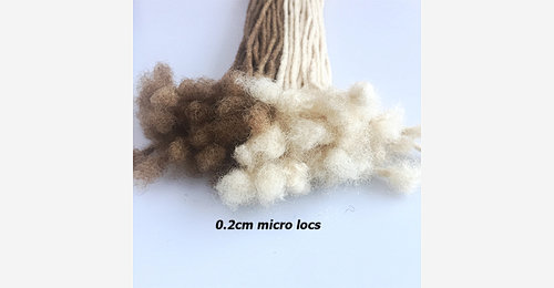Hoho dreads 0.2cm thin micro locs human hair extensions dreadlocs ...