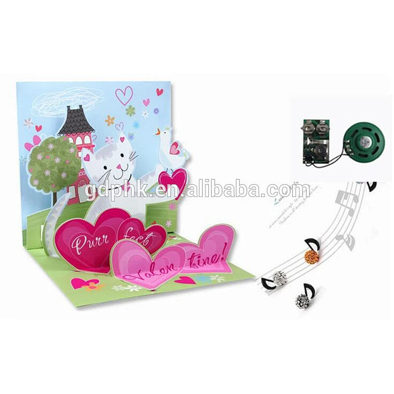 greeting card music chip plush toy greeting card sound chip from China ...