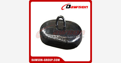 Concrete / Cast Iron Oval Mooring Sinker for Mooring System / Offshore ...