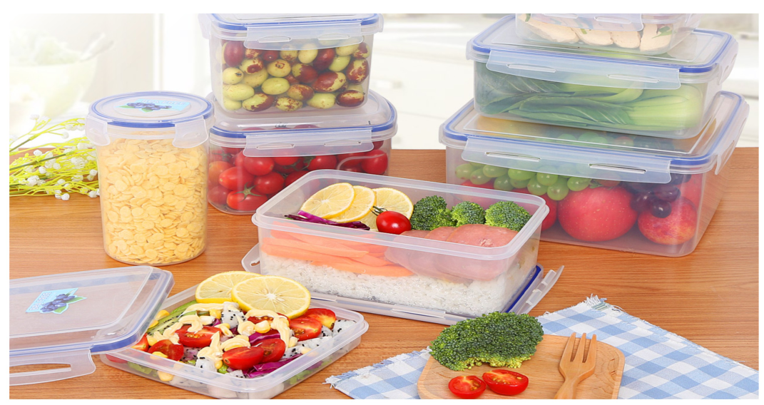 round food storage airtight container