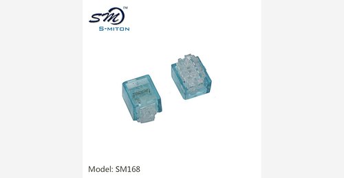 Gel Splice 2 Port Crimp Terminal UB Wire Connectors Blue Clear from ...