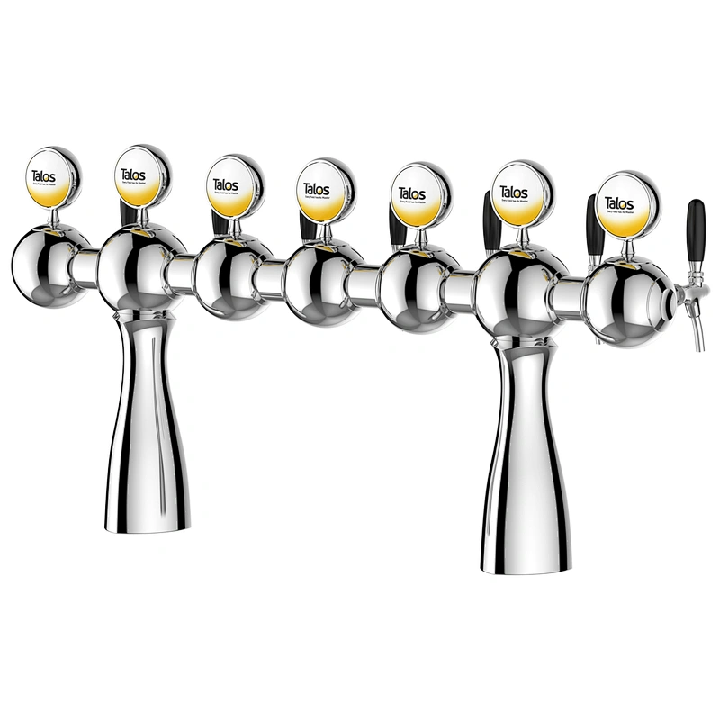 TALOS Parisian Tap Tower Chrome 7-way Dispensing Tower Draft Beer Tower ...