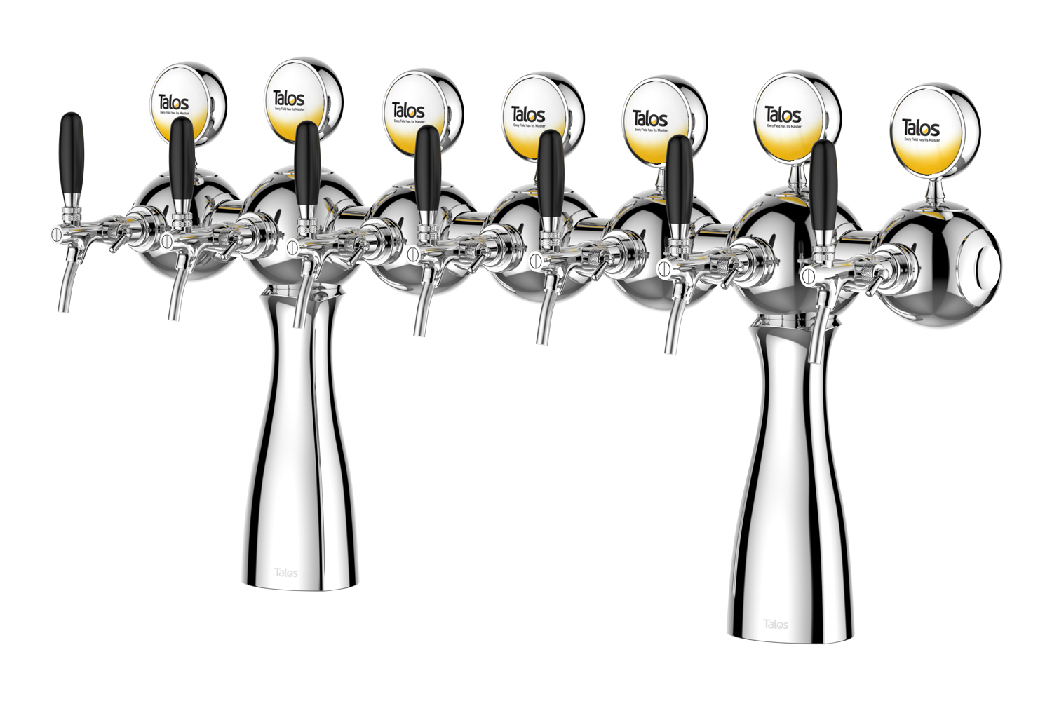 TALOS Parisian Tap Tower Chrome 7-way Dispensing Tower Draft Beer Tower ...