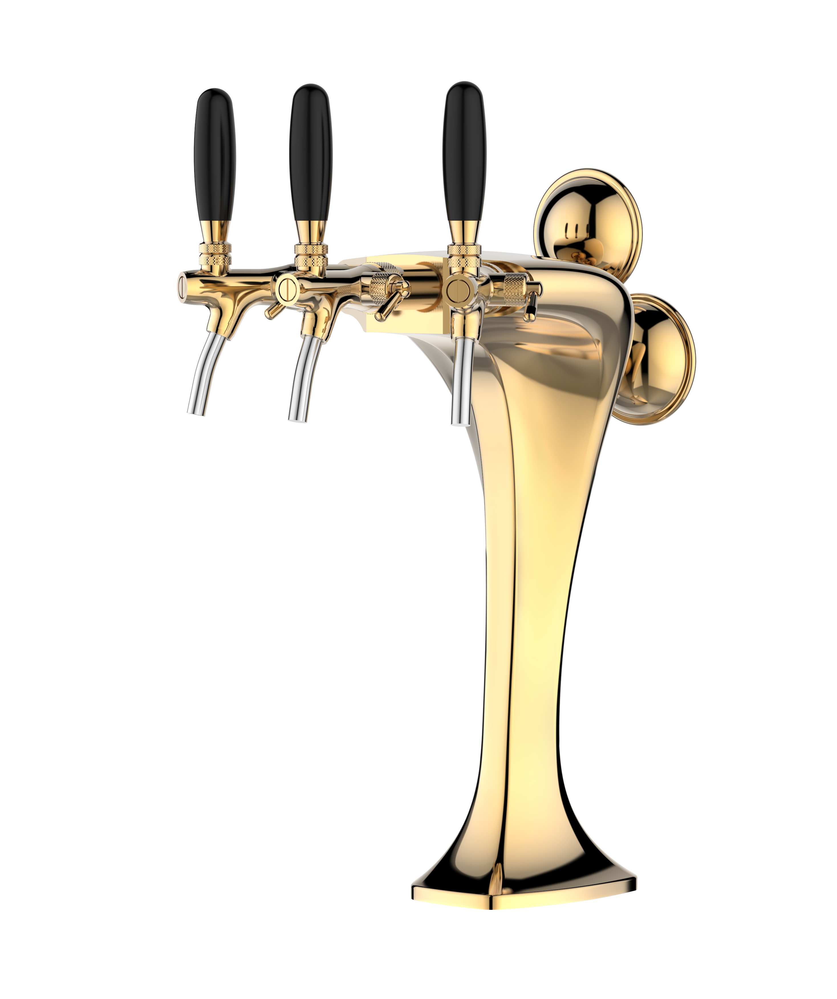TALOS Cobra Tap Tower PVD 3-way Dispensing Tower Draft Beer Tower | TALOS