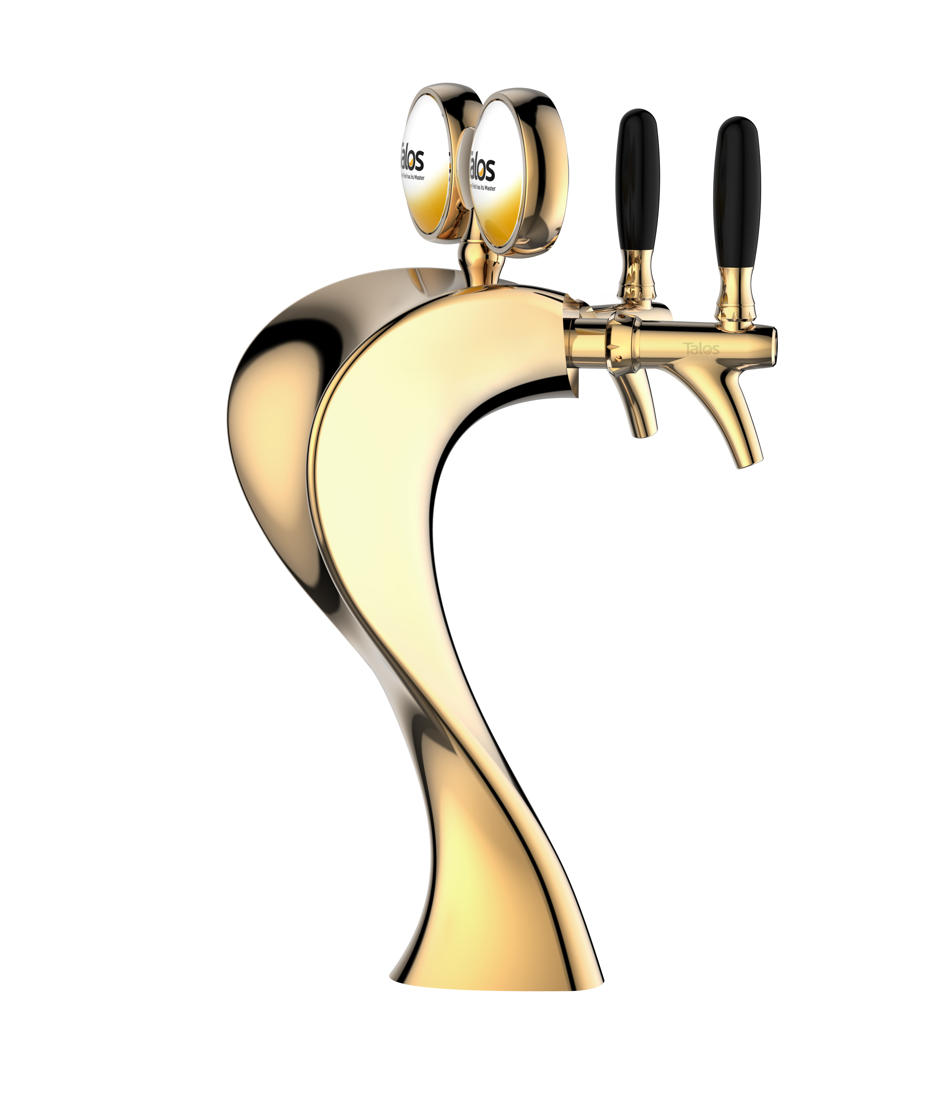 TALOS Dragon Tap Tower PVD 2-way Dispensing Tower Draft Beer Tower | TALOS