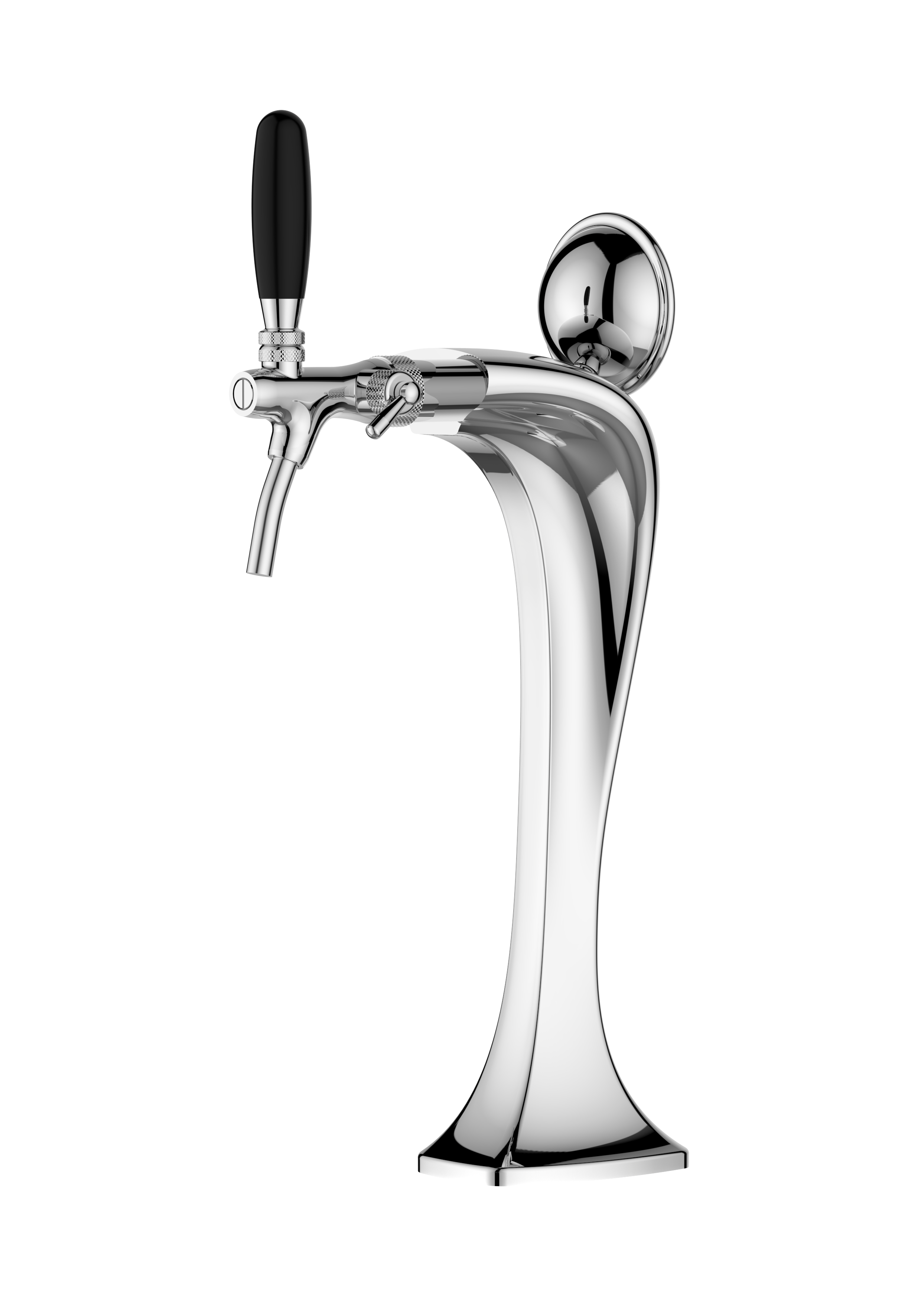 TALOS Cobra Tap Tower Chrome 1-way Dispensing Tower Draft Beer Tower ...