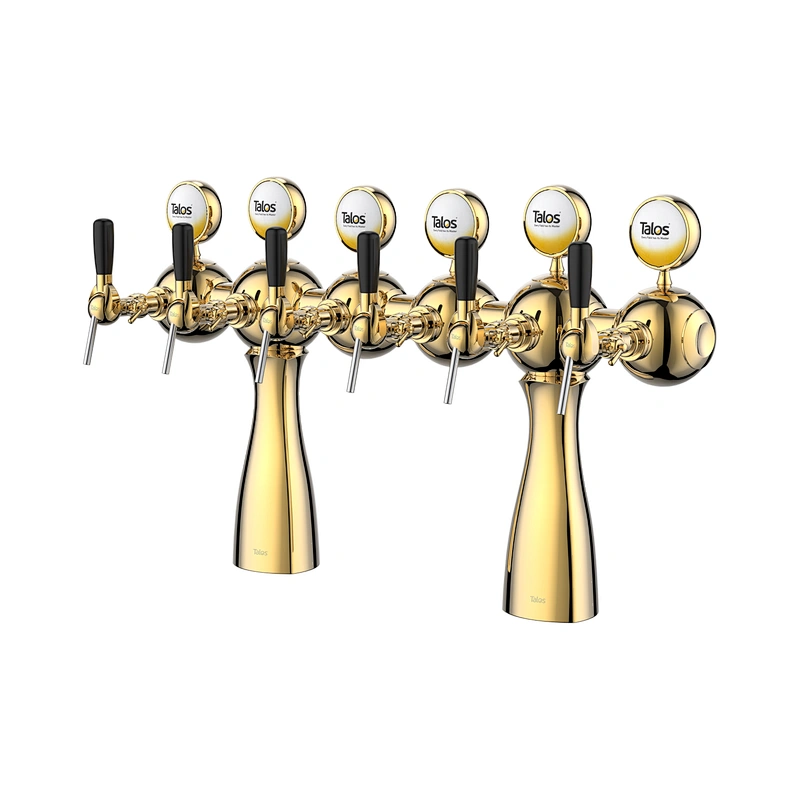 TALOS Parisian Tap Tower PVD 6-way Dispensing Tower Draft Beer Tower ...