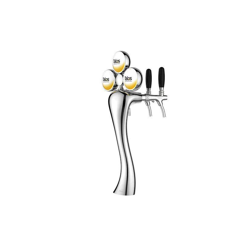 TALOS Elegance Tap Tower Chrome 3-way Dispensing Tower Draft Beer Tower ...