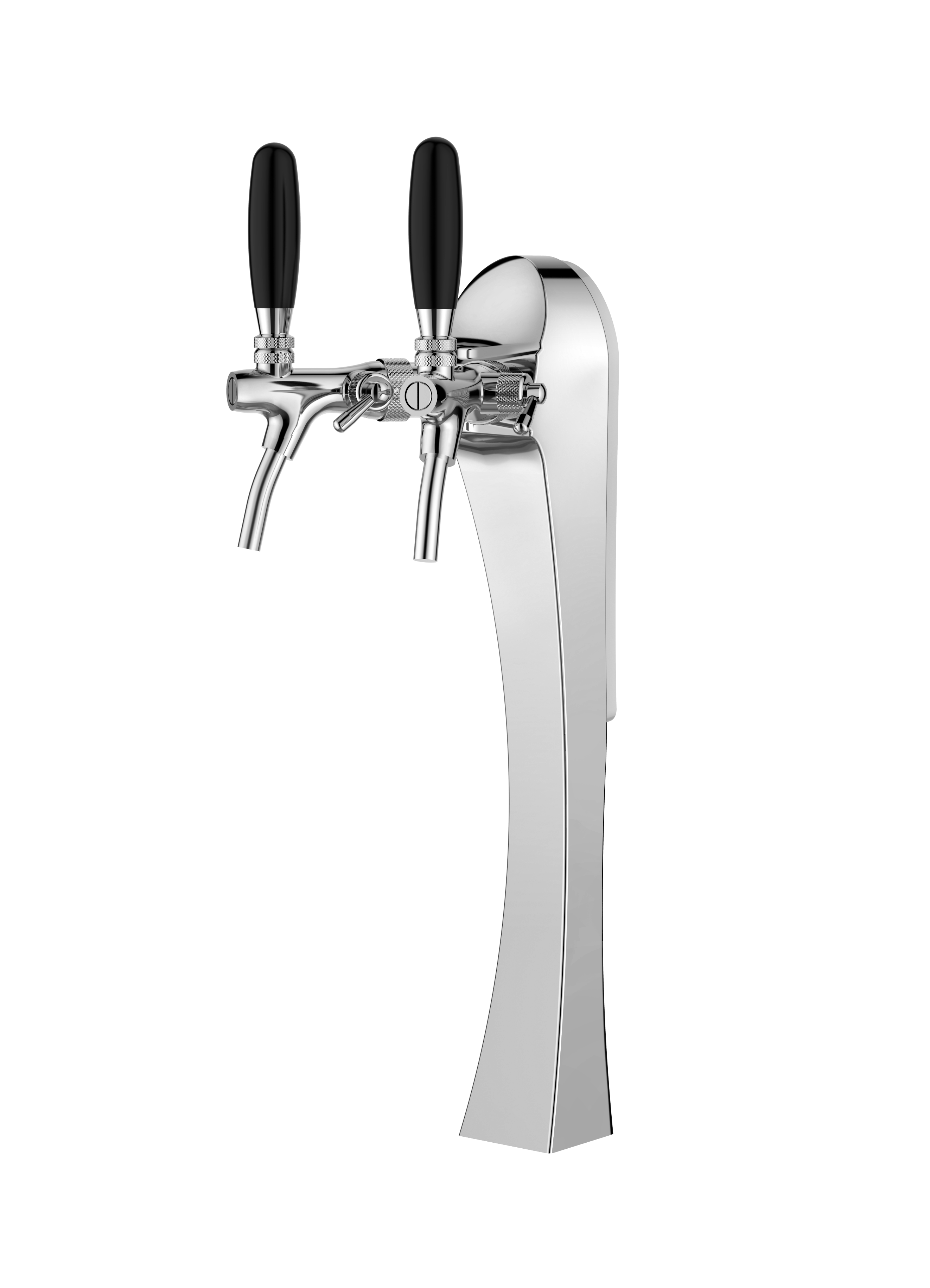 TALOS Venus Tap Tower Chrome 2-way Dispensing Tower Draft Beer Tower ...