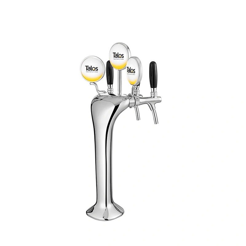 TALOS Classic Tap Tower Chrome 3-way Dispensing Tower Draft Beer Tower ...