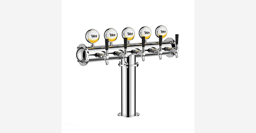TALOS T Tower Stainless Steel 5 Tap Tower 85mm Beer Dispensing ...