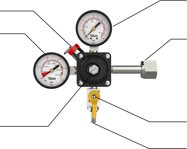 TALOS premium CO2 regulator | TALOS