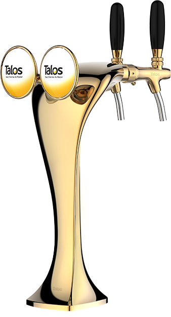 TALOS Cobra Tap Tower Chrome 4-way Dispensing Tower Draft Beer Tower ...