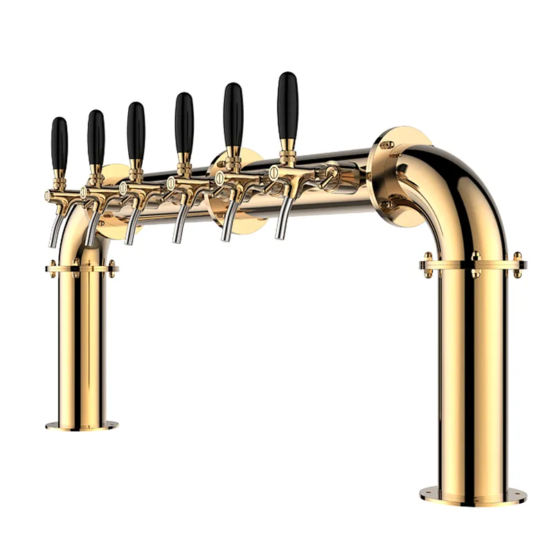 TALOS U Tower Stainless Steel 6 Tap Tower 85mm Beer Dispensing ...