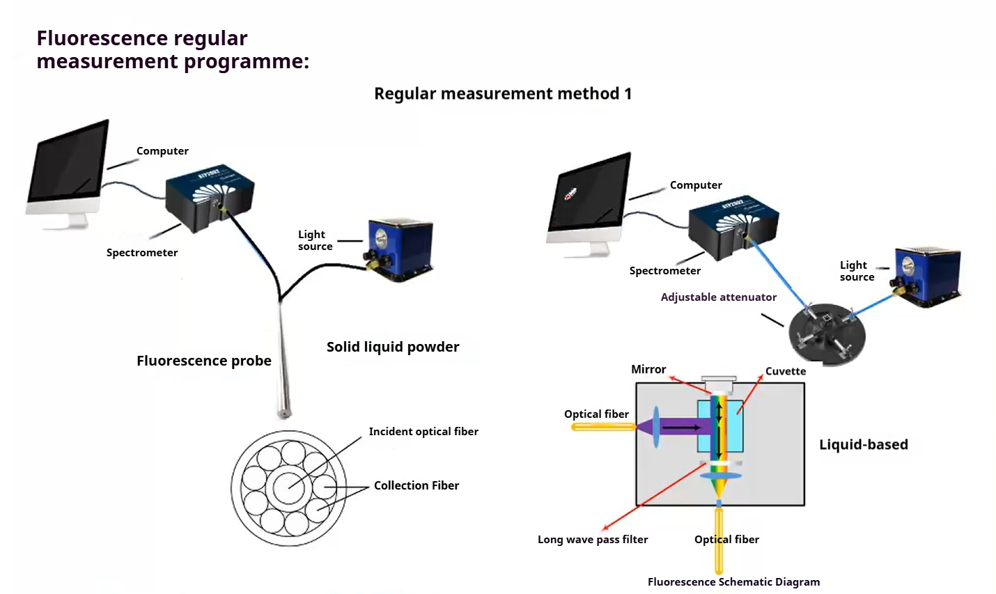 Application of Spectrometer Sensors in Fluorescence Spectroscopy
