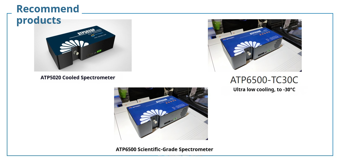 Application of Spectrometer Sensors in Fluorescence Spectroscopy
