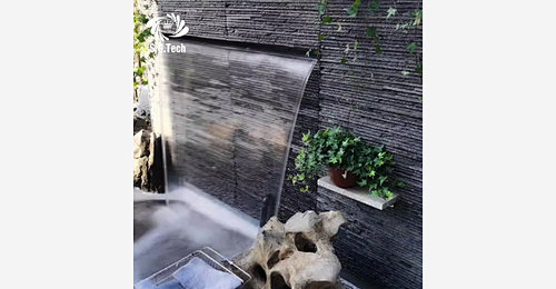 Stainless Steel Waterfall Curved Waterfall Feature Supplier | Guangdong ...