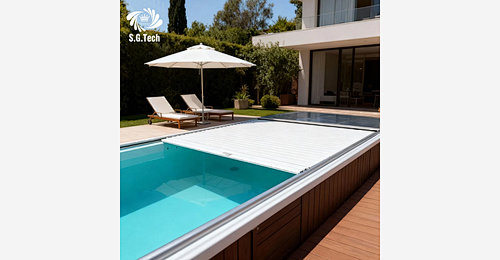 Automatic Slated Rolling Shutter Pool Cover | Water Crown
