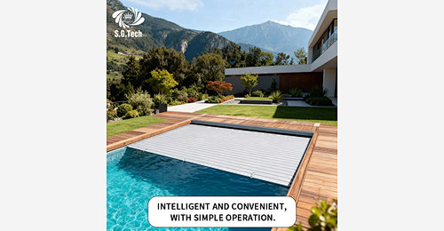 Automatic Slated Rolling Shutter Pool Cover | Water Crown