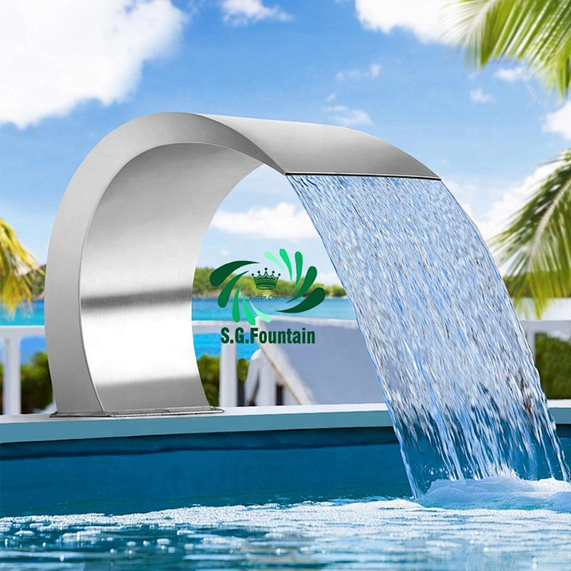Stainless Steel Indoor Rock Waterfall 3D outdoor Doplhin Waterfall from ...