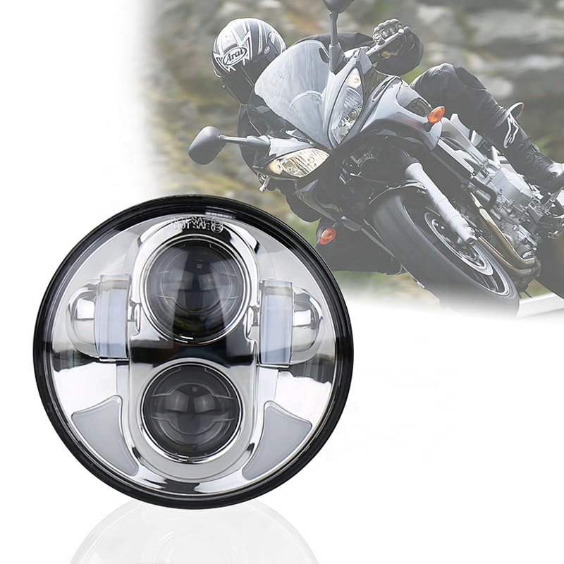 OVOVS 5 3/4 chrome round motorcycle 40w 5.75 inch led headlight for ...