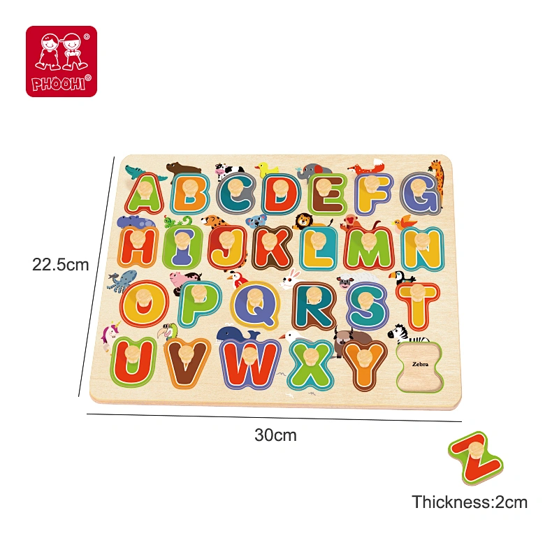 Phoohitoy - Wholesale Educational Wooden Alphabet Peg Puzzle