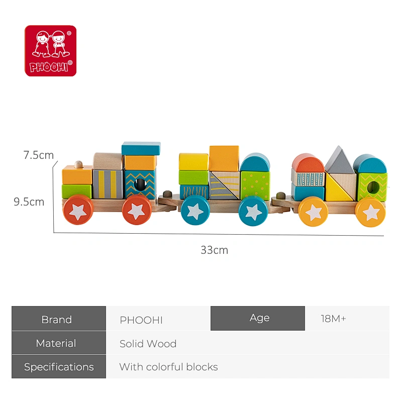 Phoohitoy - Wholesale Wooden Block Stacking Train