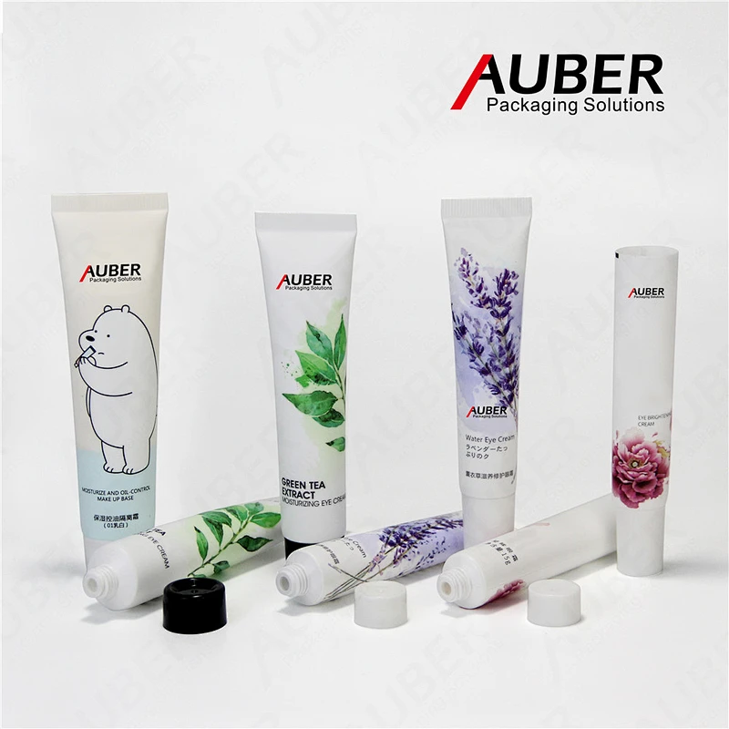 Plastic laminated tube packaging for skincare products
