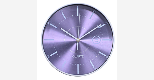 12 Inch Round Plastic Wall Clock with Aluminum Clock Face supplier and ...