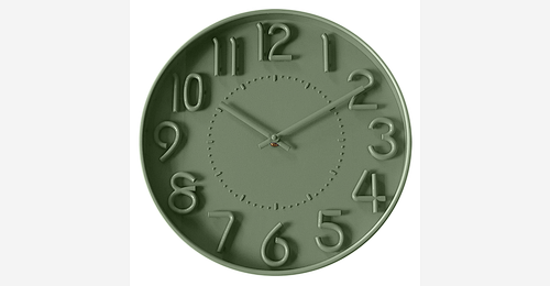 30cm Green Simple Home Decoration Plastic Wall Clock supplier and ...