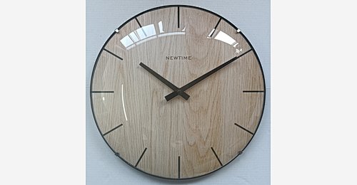 12 Inch Arch-shaped Glass Wall Clock with Customizable Clock Face ...