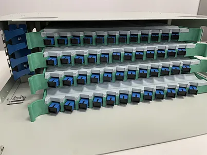 4U Rack Mount 12 24 48 96 144 Core Port ODF with splice tray Optical ...