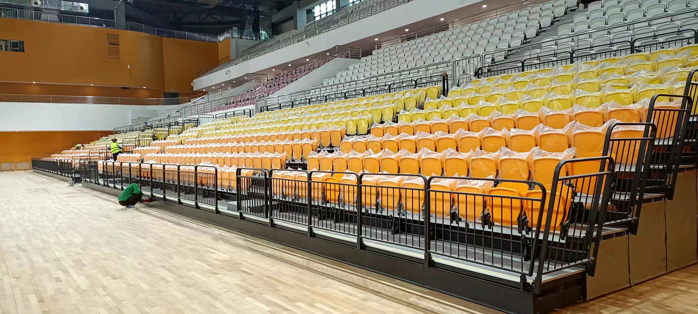 some information about the retractable bleachers which name is Shell ...