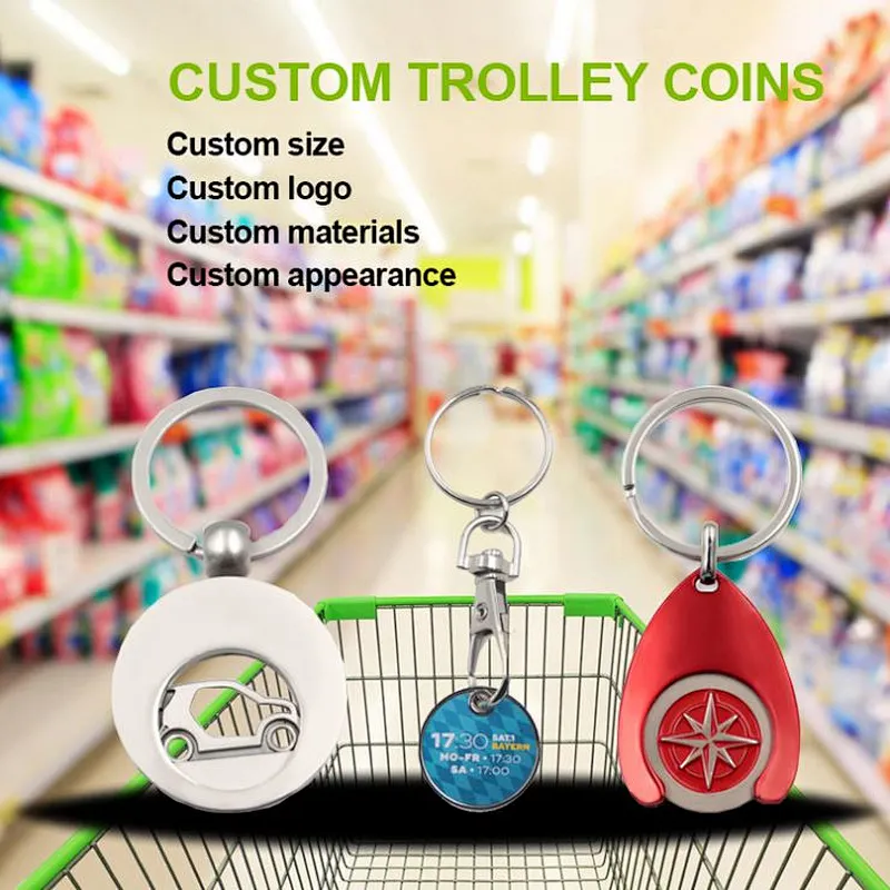 Customized Metal Soft Enamel Trolley Coin Key Ring Keyring from China ...