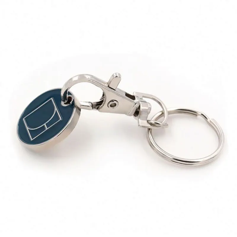 Customized Metal Soft Enamel Trolley Coin Key Ring Keyring from China ...