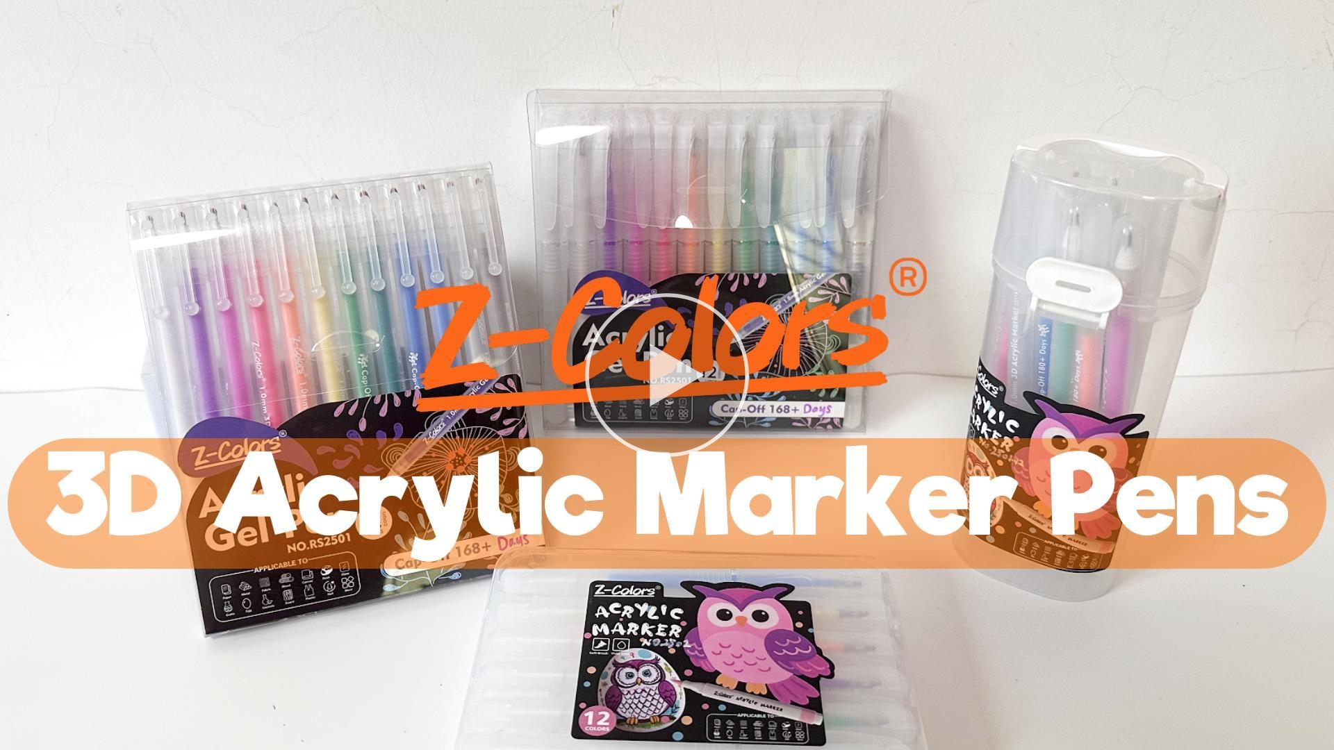 New Product - 3D Acrylic Marker Pens - Zhejiang Zhongcai Stationery ...